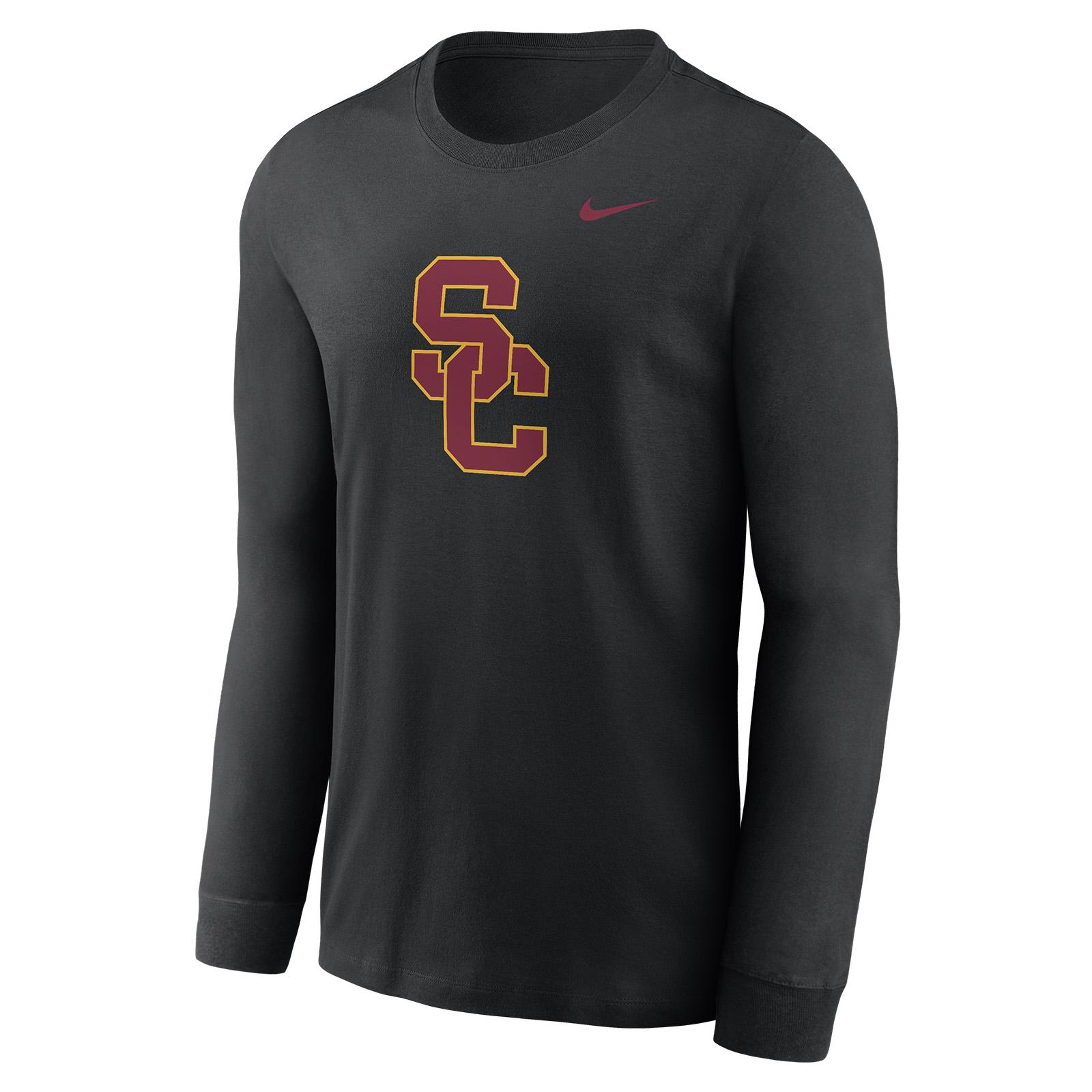 USC Trojans Men's Nike Black SC Interlock Dri-FIT Legend Long Sleeve T ...