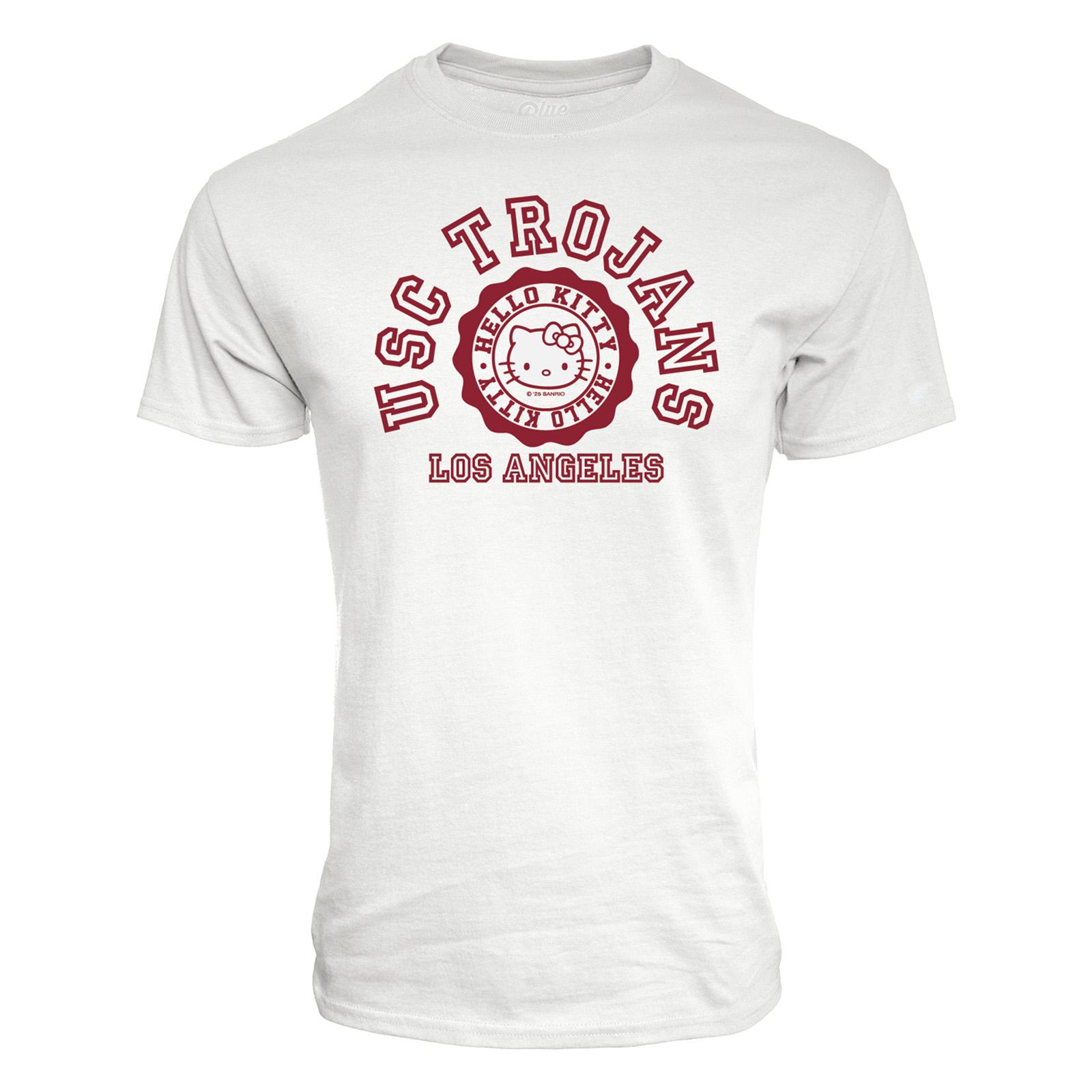 USC Trojans Unisex White Hello Kitty School Rule Tamarac Ringspun T ...