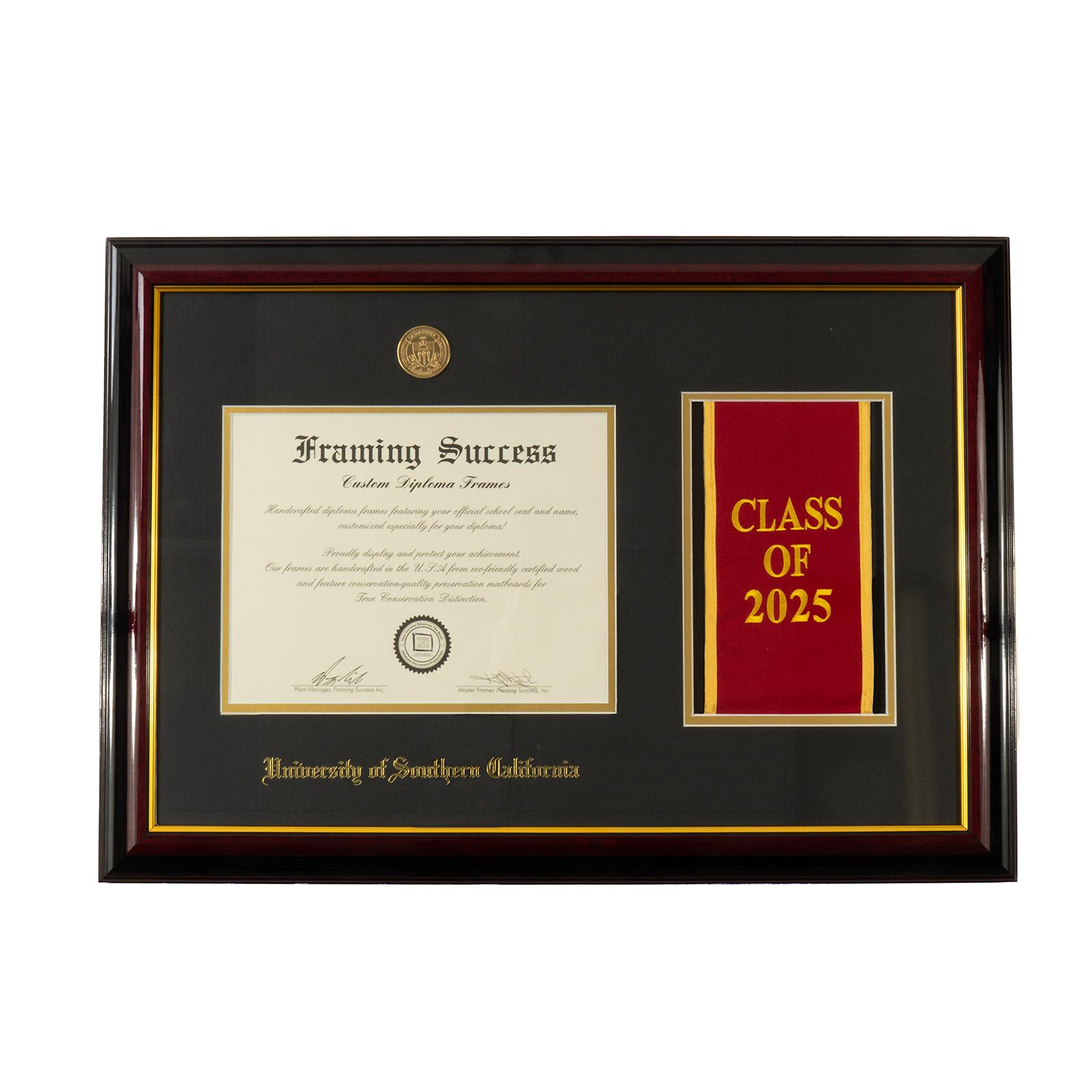 USC Trojans Windsor Diploma Frame With Sash Cut Out 8.5 x 11 Diploma ...